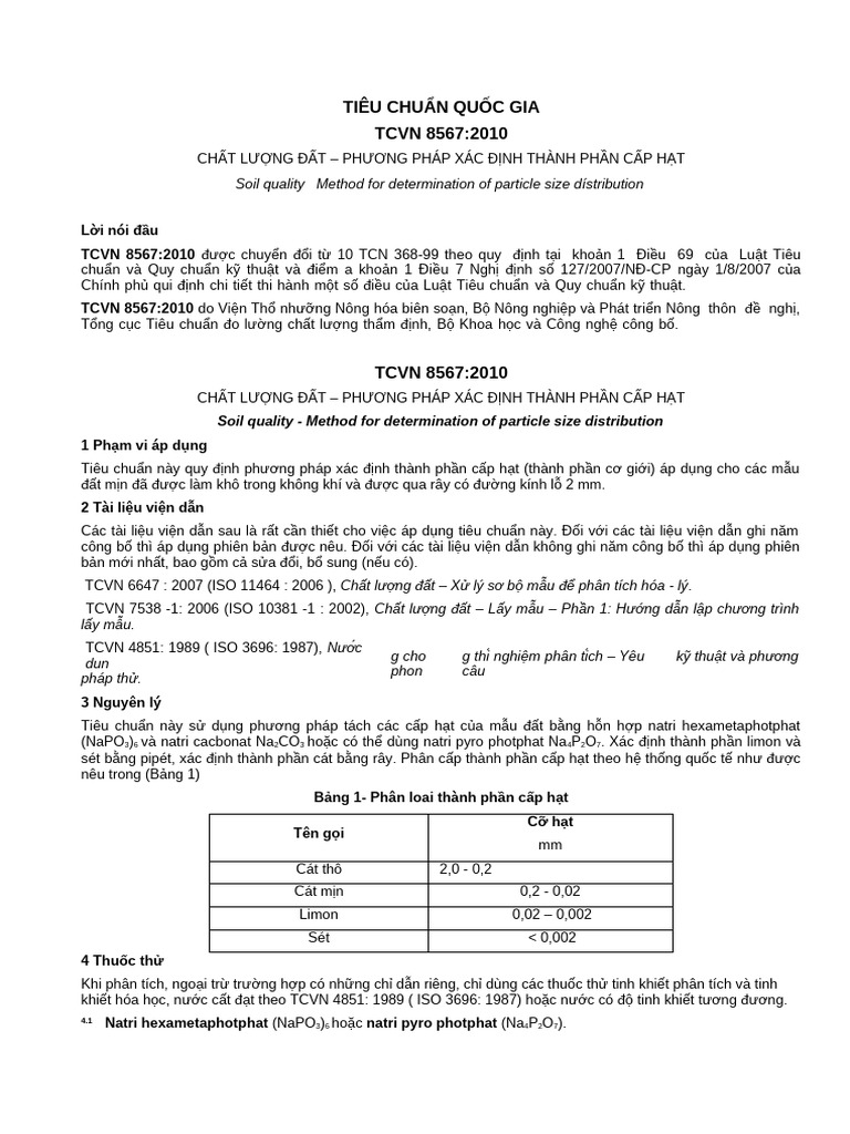Tiêu Chuẩn Quốc Gia TCVN 8567 - 2010 - 1002174 | PDF
