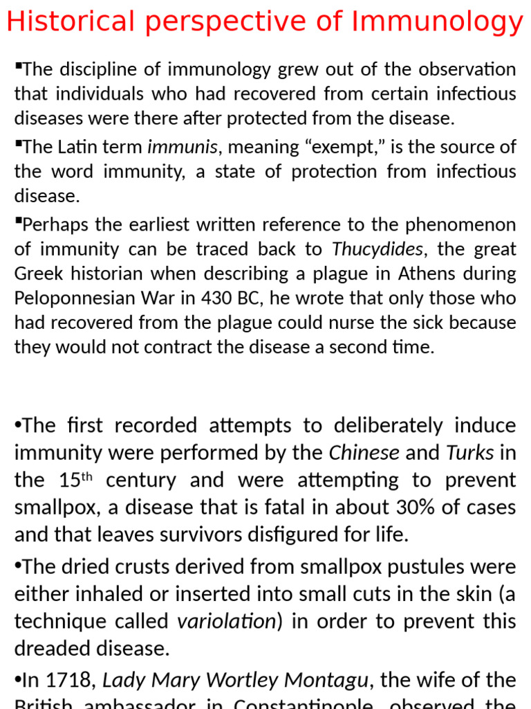 Evolution of Immunology: Key Milestones | PDF | Louis Pasteur | Science & Mathematics