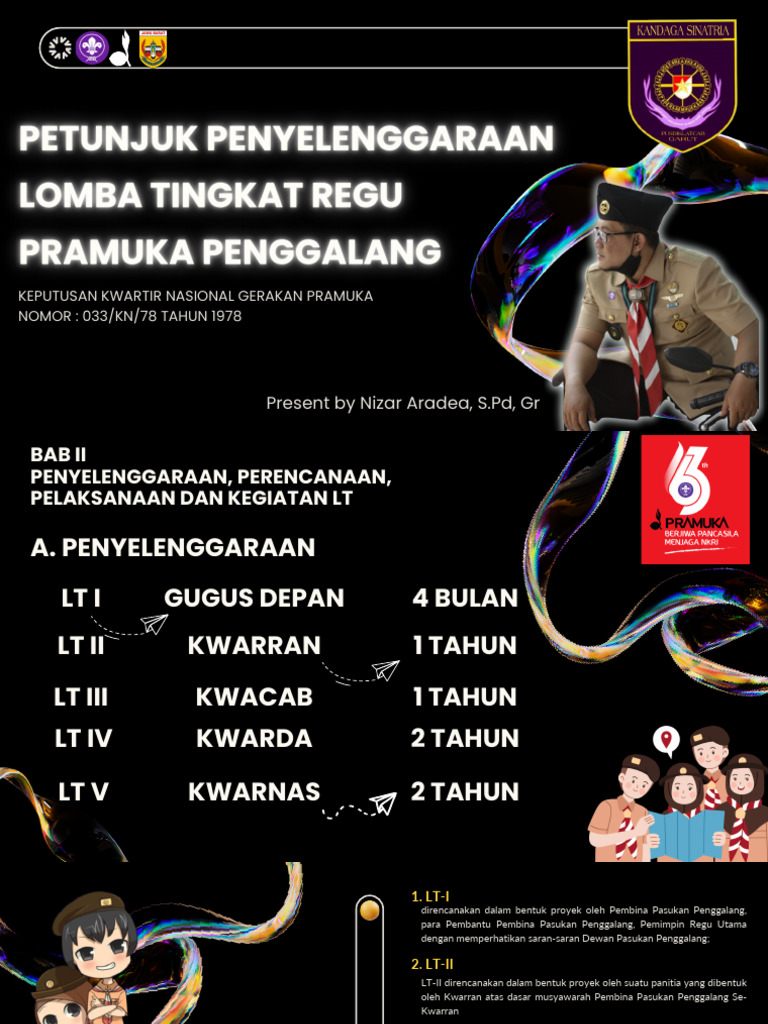 Petunjuk Penyelenggaraan Lomba Tingkat Regu Pramuka Penggalang | PDF