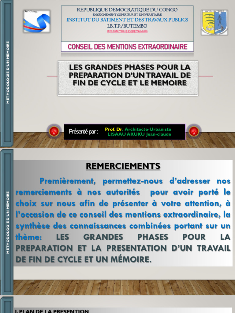 La Methodologie de Preparation d'Un Memoire | PDF