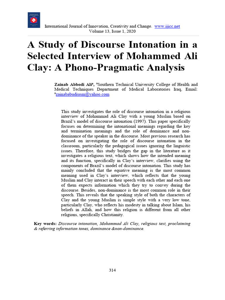 Intonation in Discourse | PDF