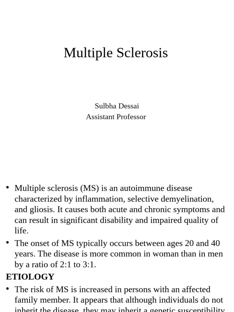 Multiple Sclerosis-2 | PDF