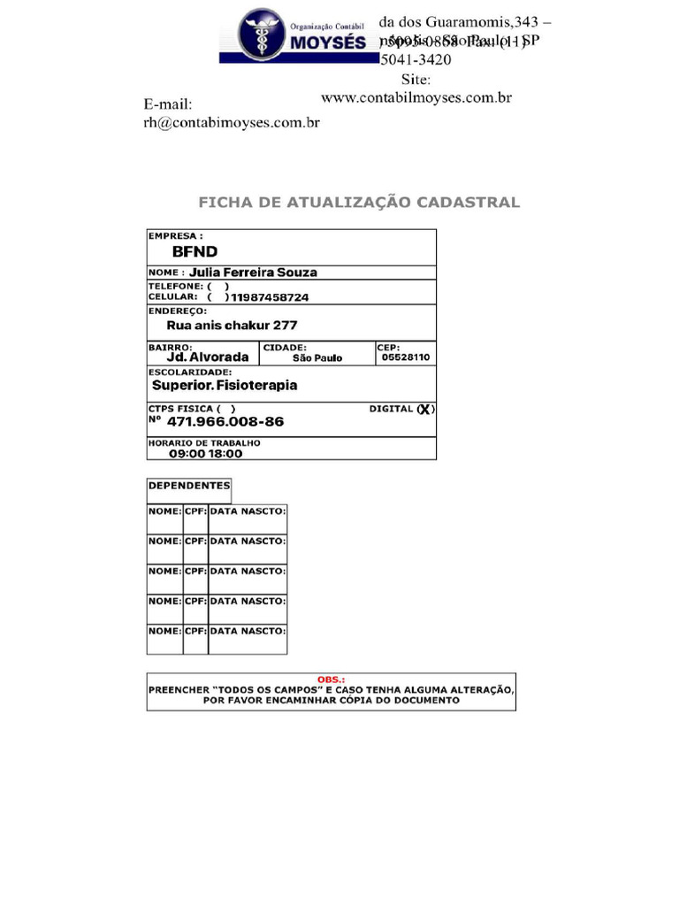 Ficha 2 | PDF