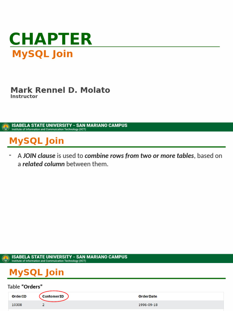 MySQL Join Statements | PDF