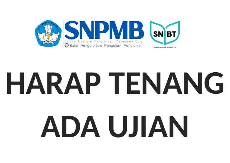 Harap Tenang Ada Ujian | PDF
