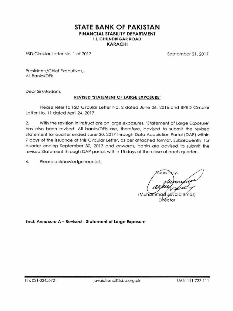 FSD Circular Letter No. 1 of 2017 (Scanned Copy) | PDF