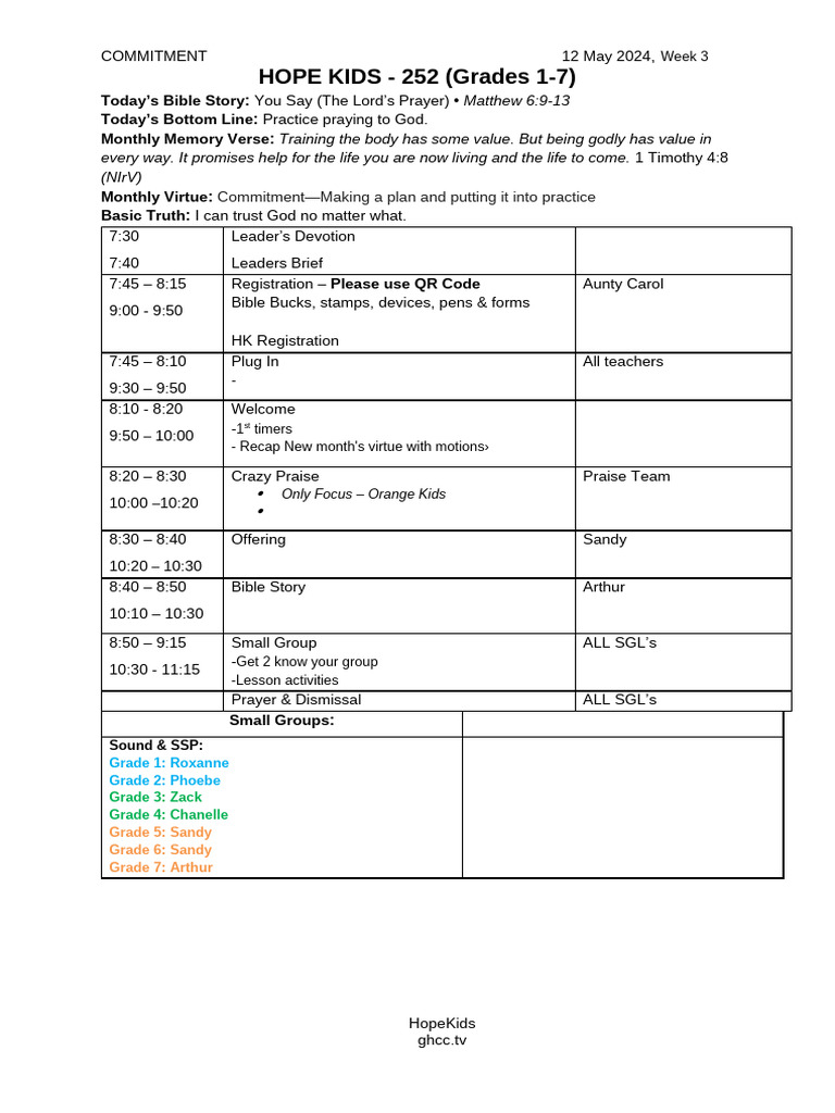 HK-Schedule template - 252 (1) | PDF