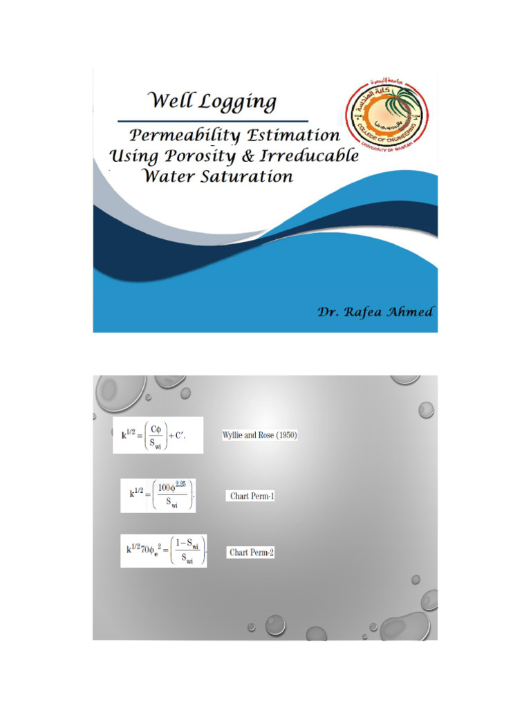Permeability Estimation | PDF