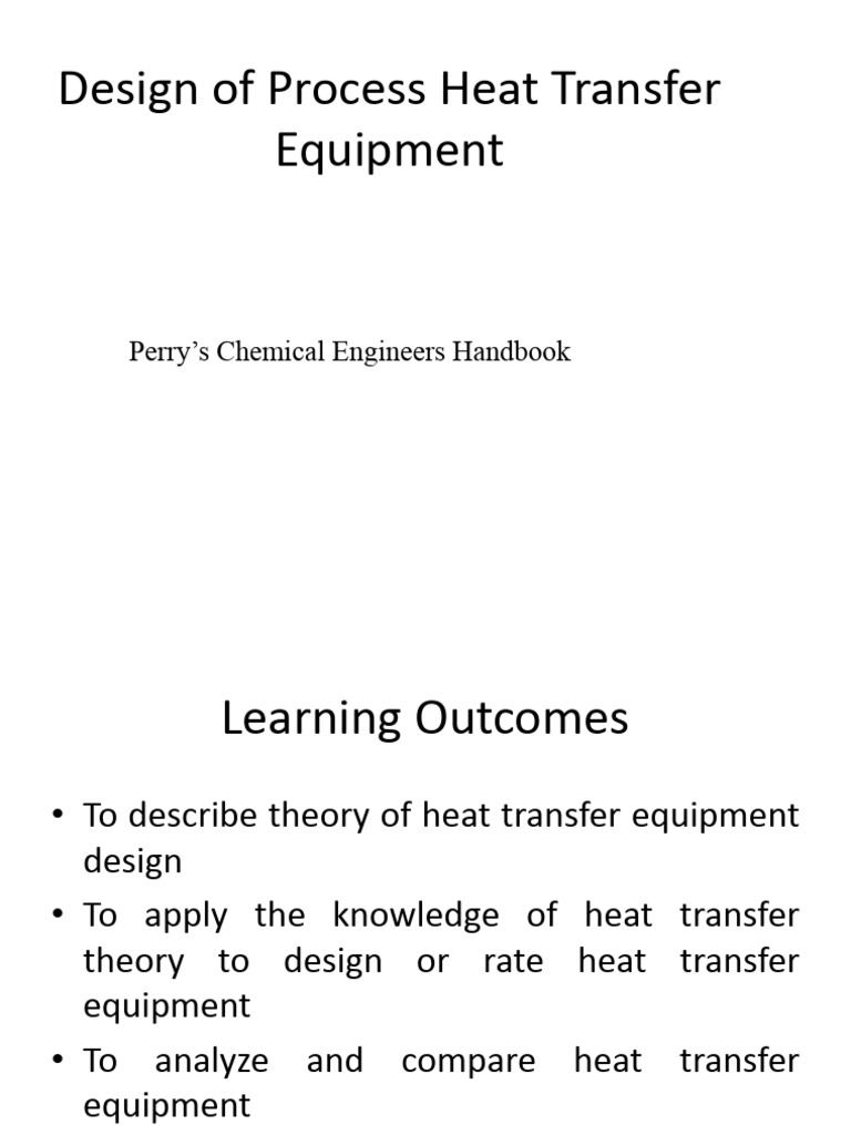 CPD5 - Design of Heat Transfer Equipment | PDF