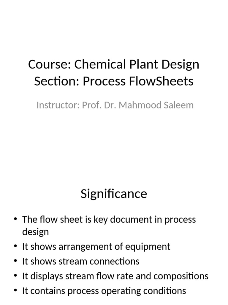 CPD2 FlowSheeting | PDF
