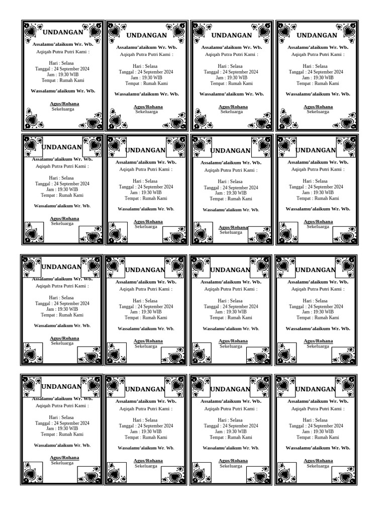 Undangan Rokok | PDF