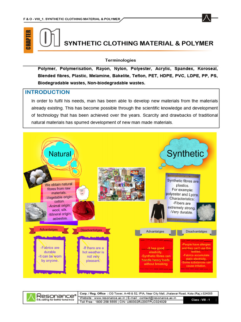 Synthetic Clothing Material Theory | PDF
