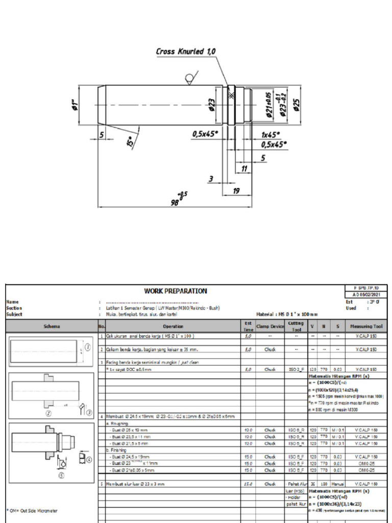 Proses Manufaktur Bubut | PDF
