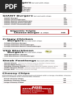 Kota Joe Menu 2025 | PDF | Hamburgers | French Fries