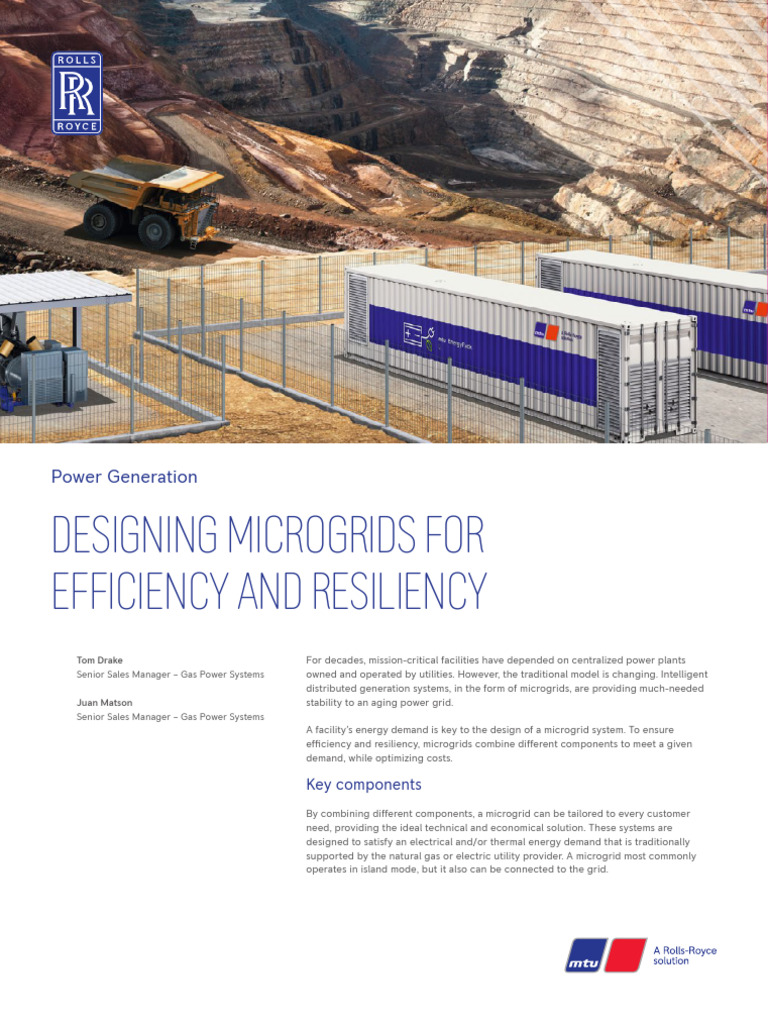 Designing Efficient MTU Microgrids | PDF | Distributed Generation | Cogeneration