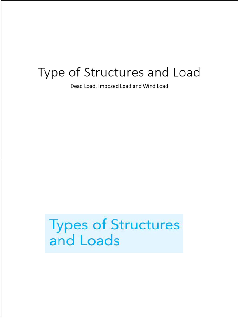 W1 - L2-Structure and Loads | PDF | Structural Load | Technology ...