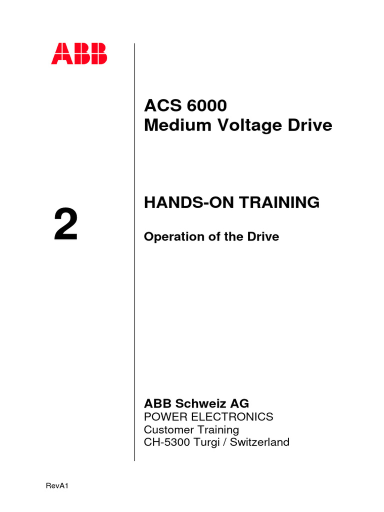 02 ACS 6000 Hands-on Operation_RevA1 | PDF