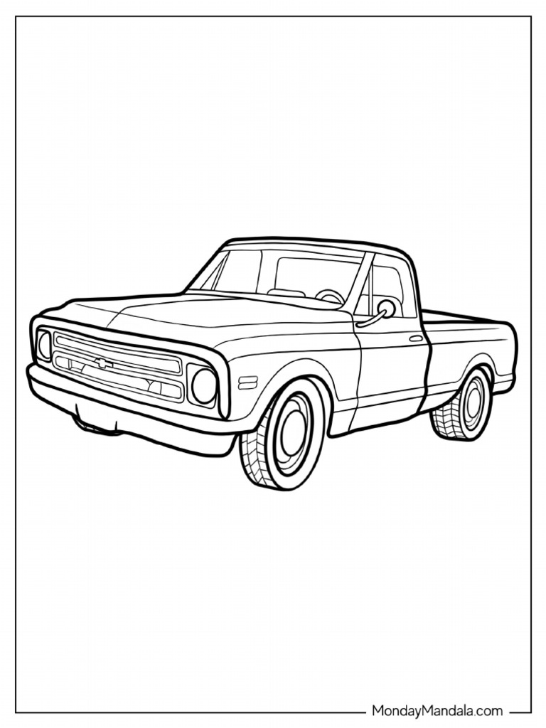 Old-Chevrolet-Truck-To-Color | PDF Old-Chevrolet-Truck-To-Color | PDF