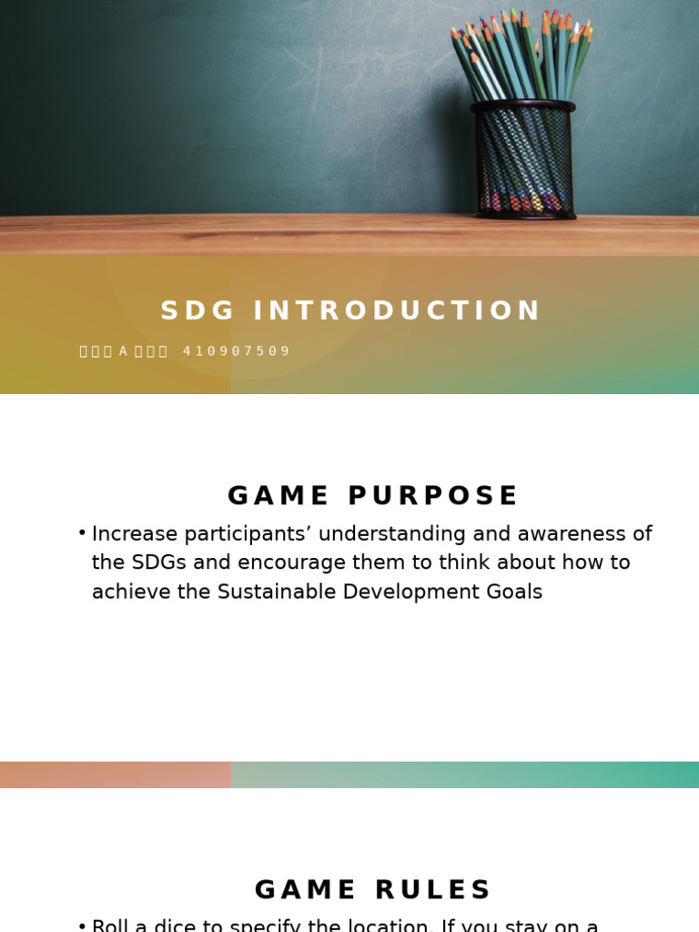 SDG Introduction | PDF