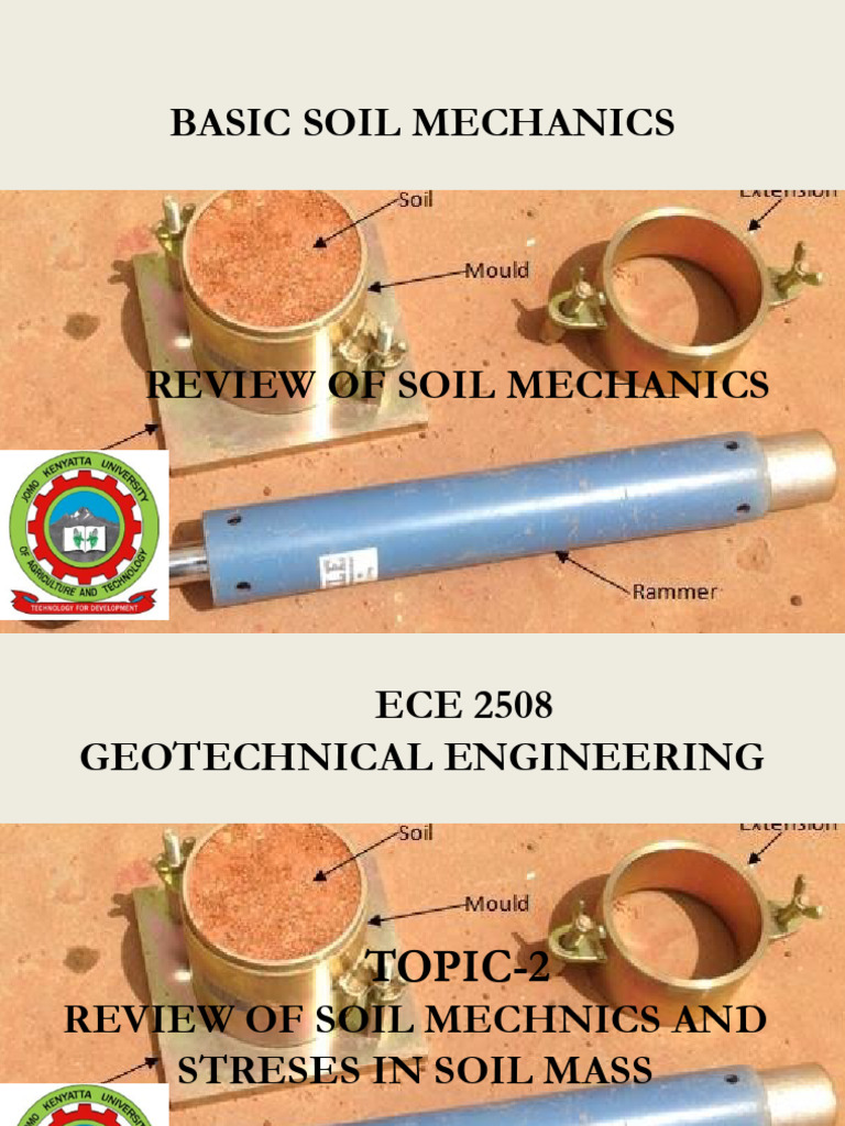 Topic-1 Review of Soil Mechanics | PDF