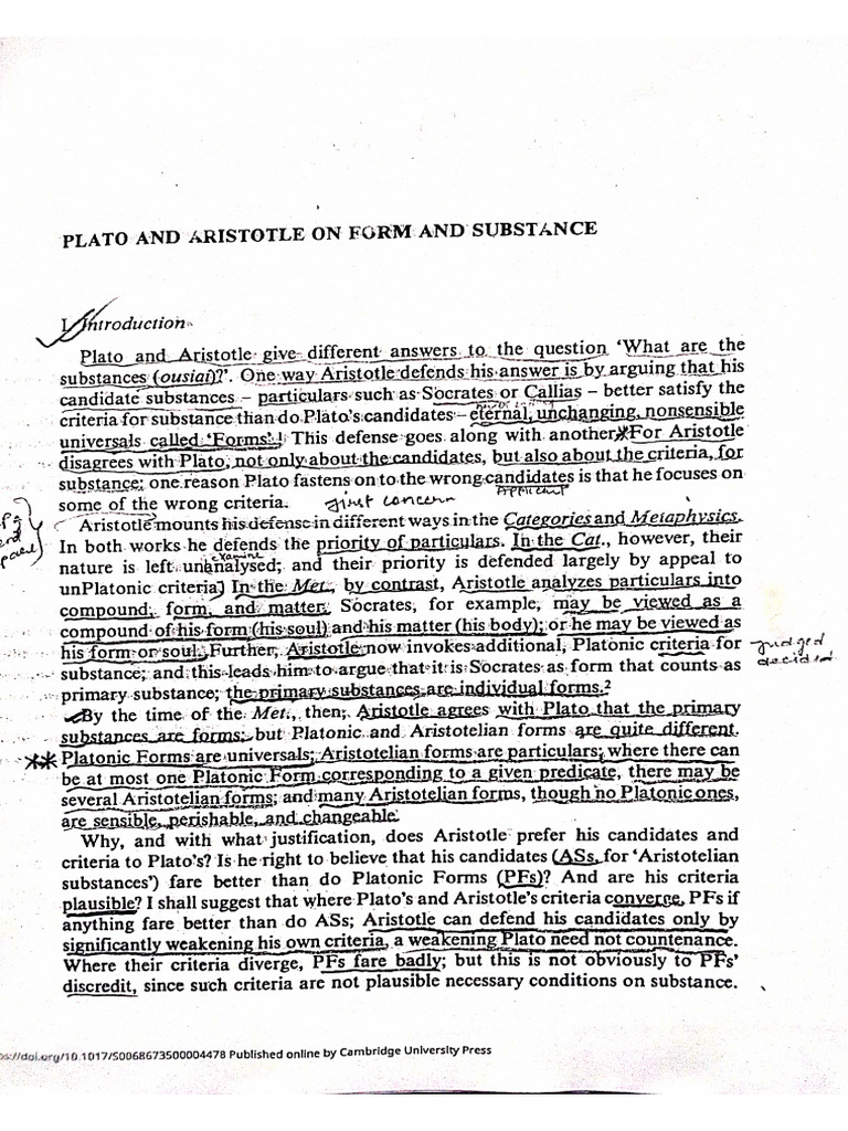 Forms and Substances | PDF