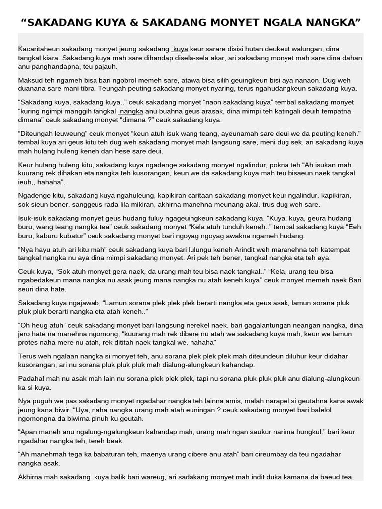 Teks Ngadongeng | PDF