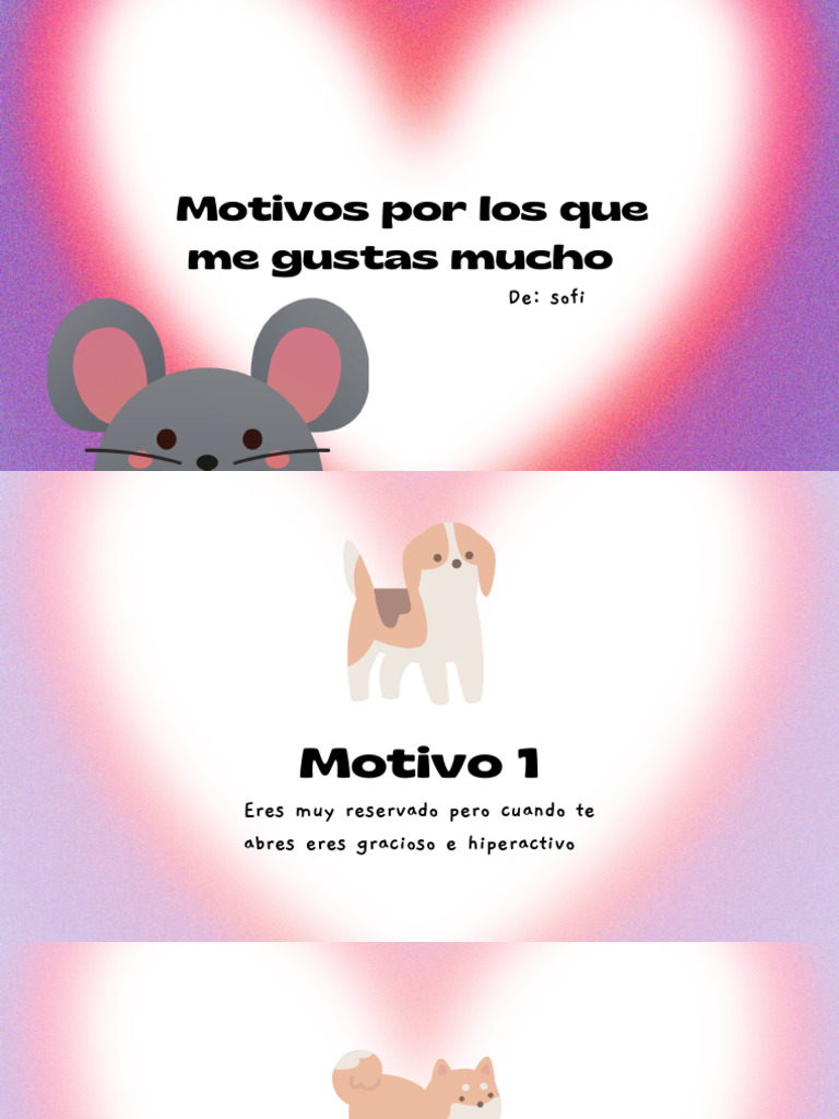 Motivos Por Los Que Me Gustas Mucho | PDF | Relaciones personales ...