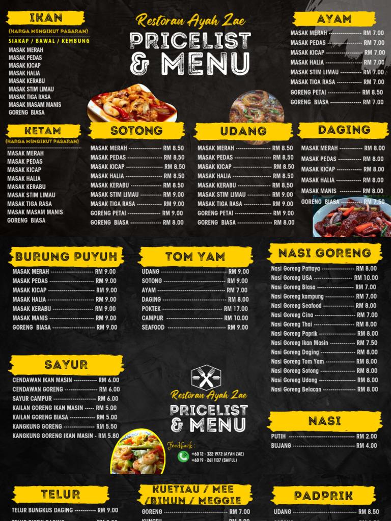 Burger Menu Landscape | PDF