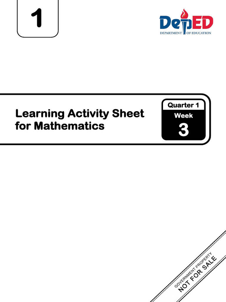 Las - Math 1 Q1 - W3 | PDF