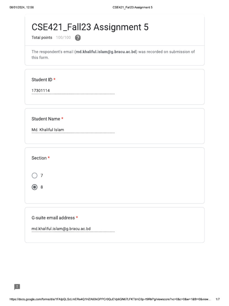 Assignment 5 Solution | PDF