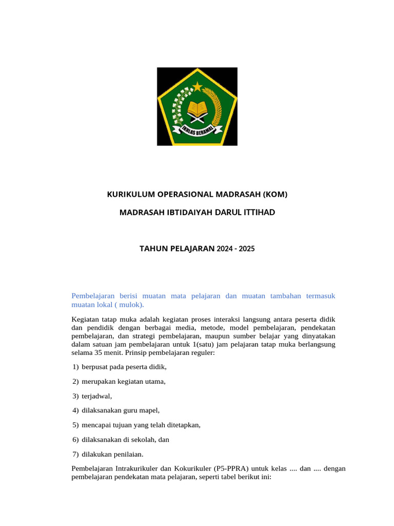 KOM MI 2024-2025 | PDF