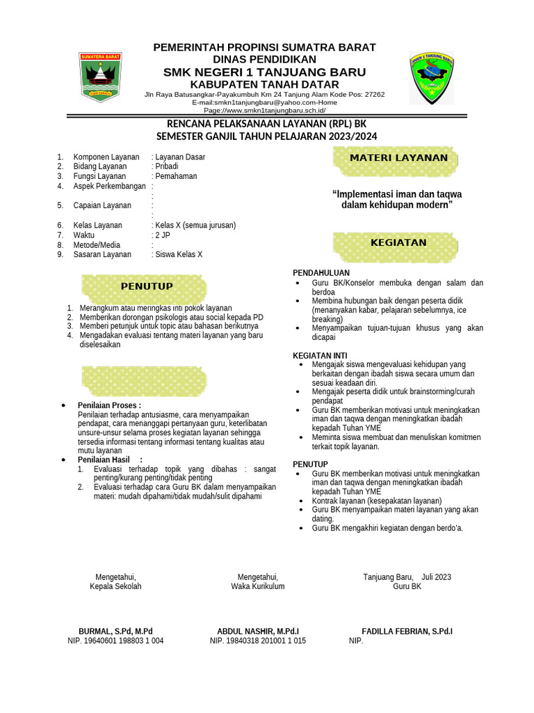 RPL Implementasi iman dan taqwa dalam kehidupan modren | PDF