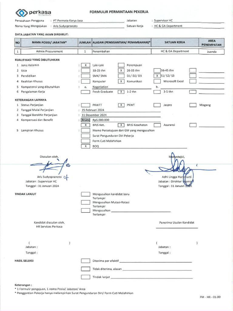 Staff GA Perkasa | PDF