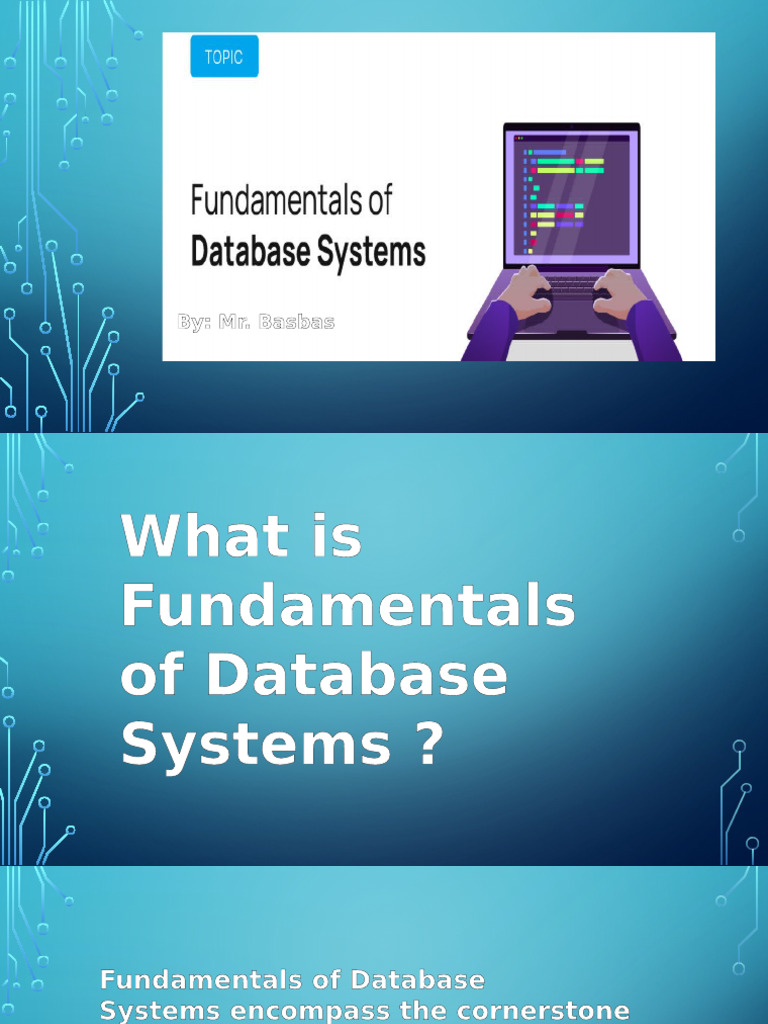 Fundamental of Database System First Meeting | PDF
