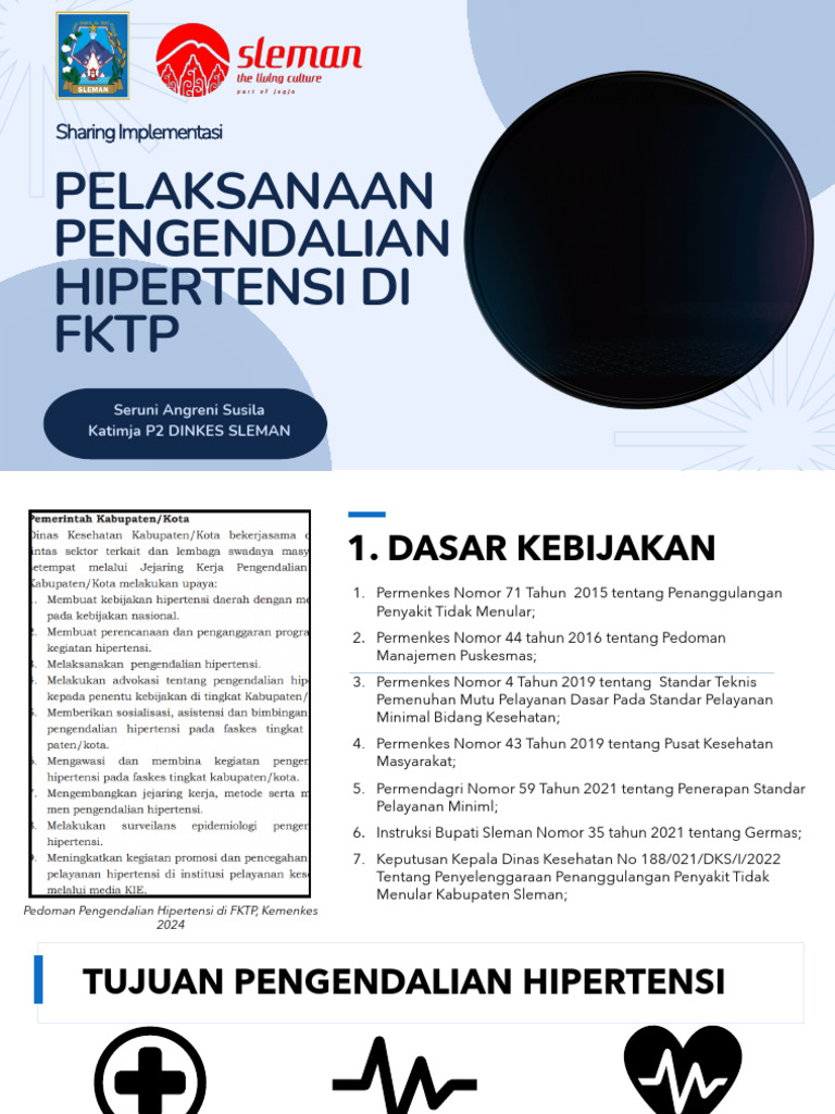 Sharing Program Hipertensi FKTP - Sleman - 10 Sep 2024 | PDF