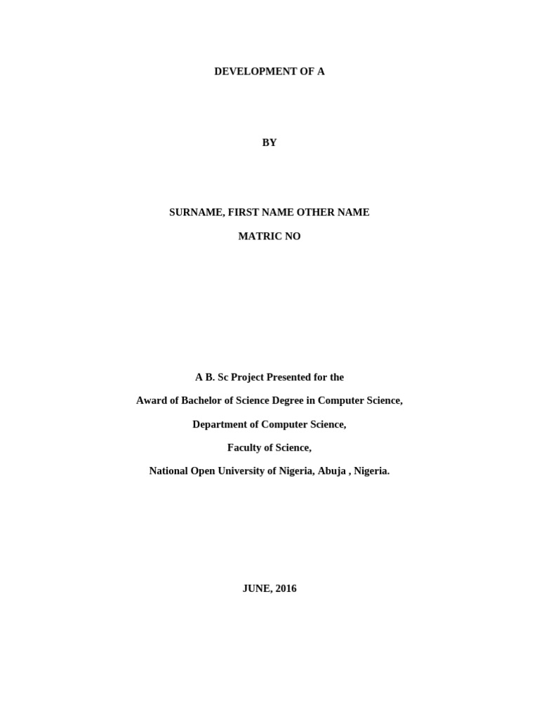 SAMPLE PROJECT NOUN-120 | PDF