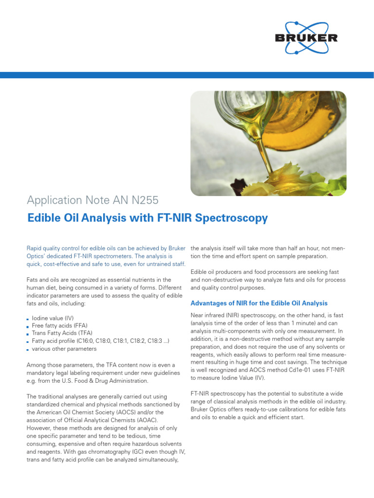 AN N255 EdibleOil Analysis EN | PDF