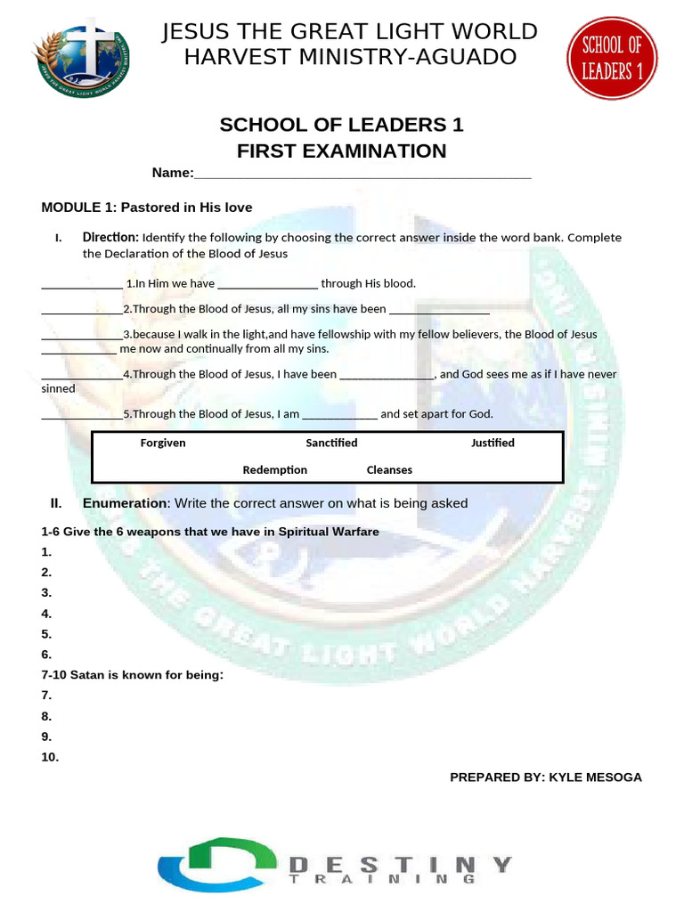 SOL1 1ST EXAM Module1 1 | PDF