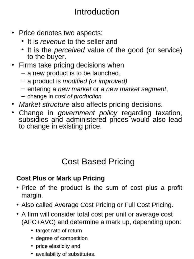 Pricing Strategies Overview | PDF | Pricing | Prices