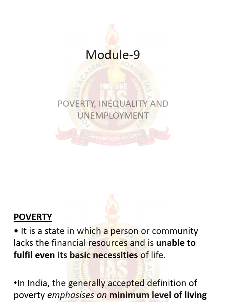 Poverty & - Inequality & - Unemployment | PDF