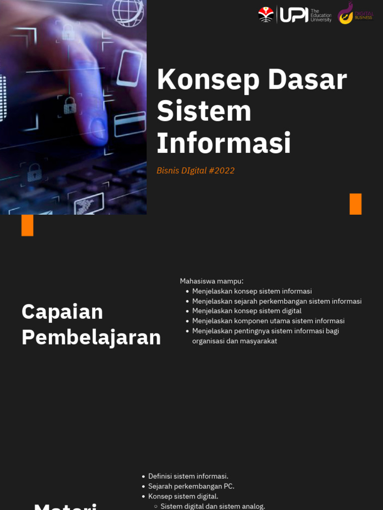 Pert 2 Konsep Dasar Sistem Informasi | PDF