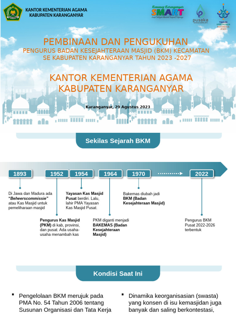 Pembinaan Dan Pengukuhan BKM | PDF