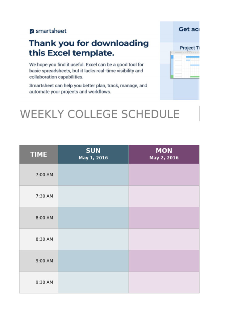 weekly-college-schedule-template-V1 | PDF