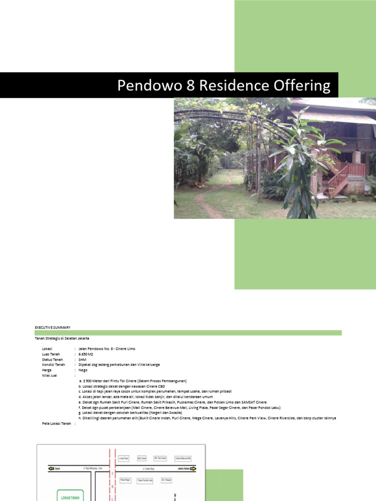 Property Offering Pendowo 8 Residence - Kampung Limo | PDF | Law