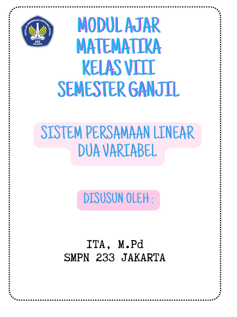 Modul Ajar SPLDV New - Share | PDF