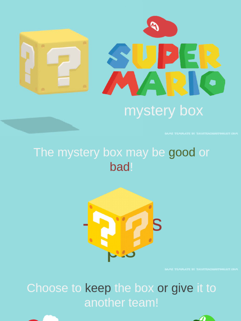Super Mario Mystery Box | PDF