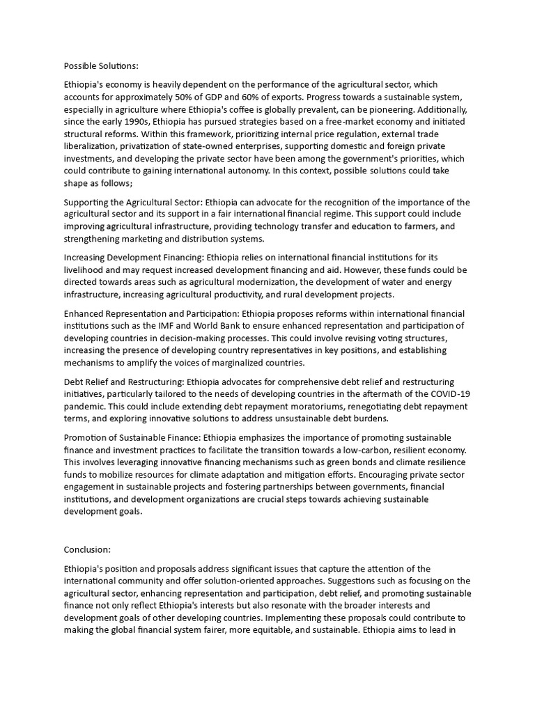 Possible Solutions and Conclusion | PDF