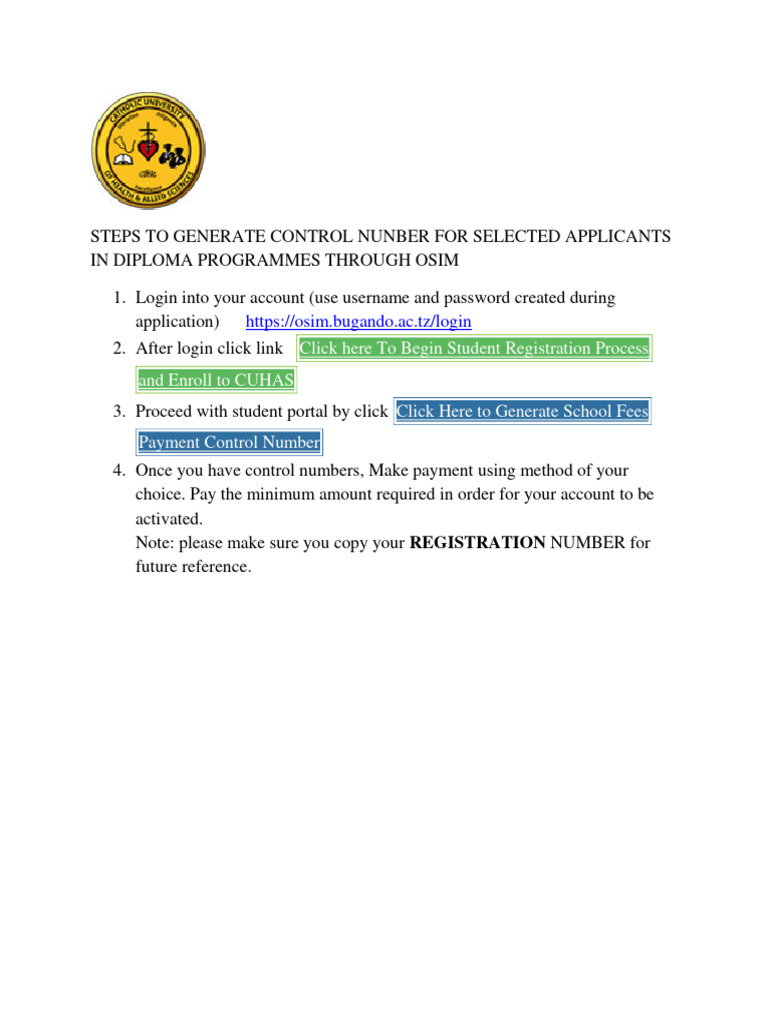 Payment Control Number | PDF