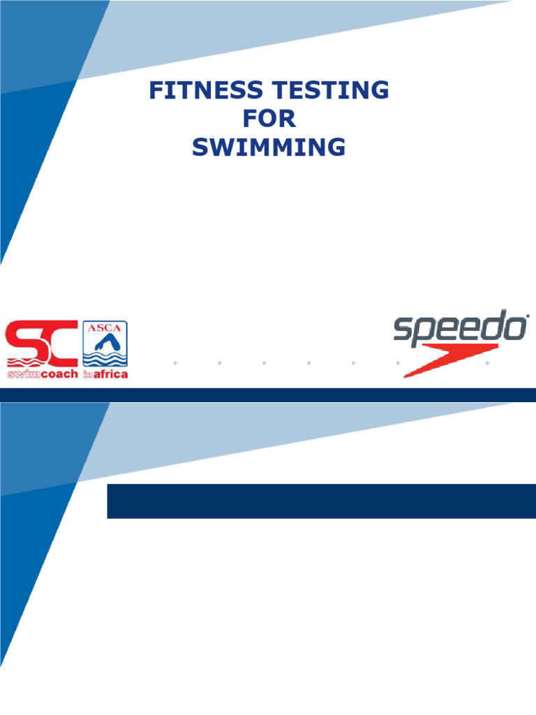 Fitness Testing For Swimming Steve Haupt | PDF