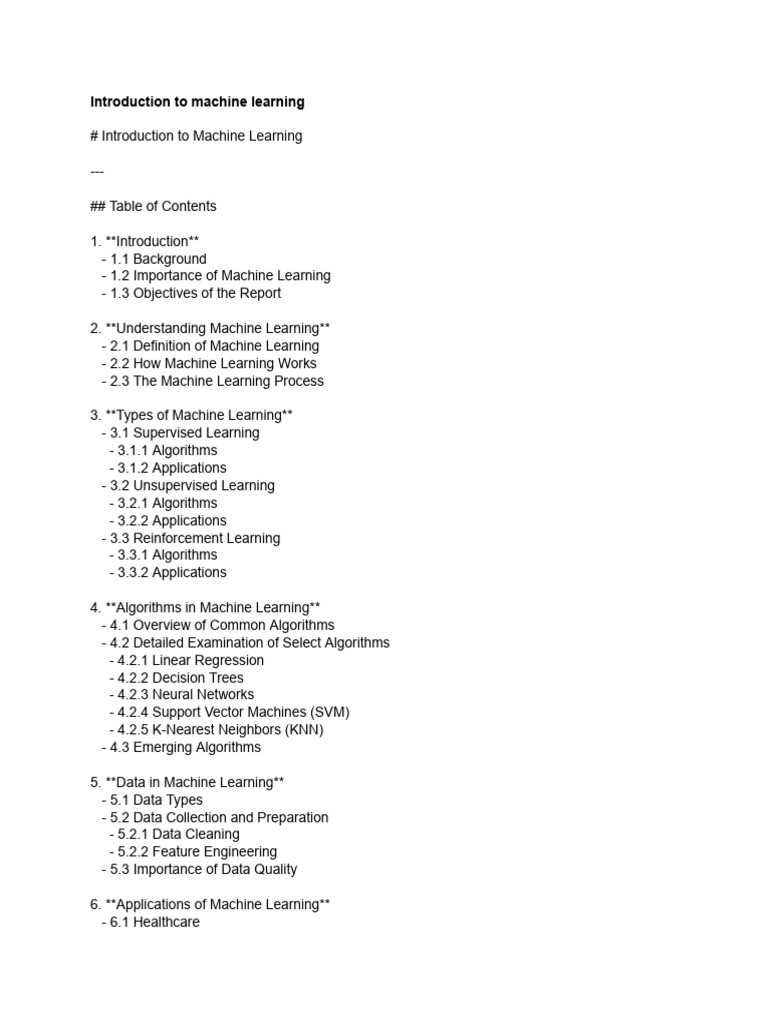 Introduction to machine learning | PDF